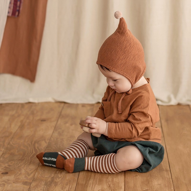 baby knitted pixie bonnet kids store children store french boutique fashion